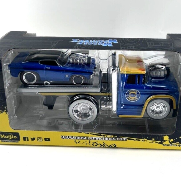 Maisto | Toys | Maisto Muscle Transport 966 Chevrolet C6 Flatbed Truck ...